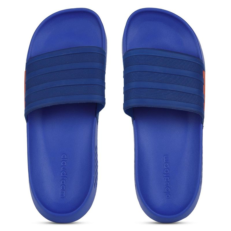 Buy adidas ICONIC RUNNER SLIDE Blue Swimming Slide (UK 7) Online