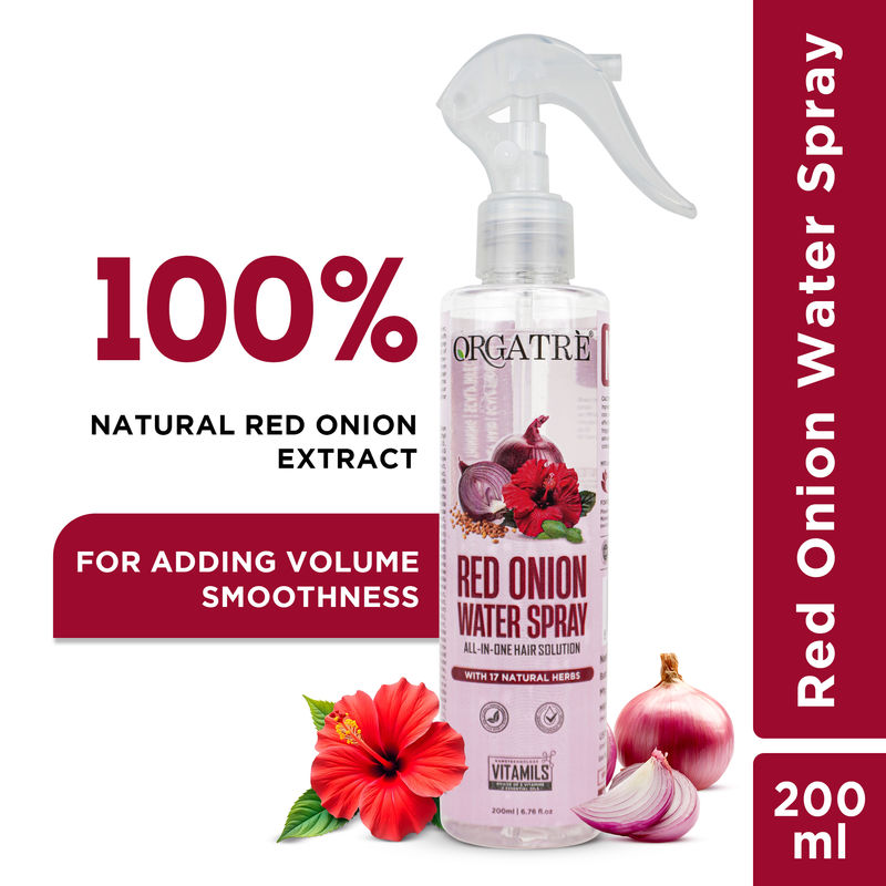 Buy Orgatre Red Onion Water Spray With 17 Natural Herbs Online