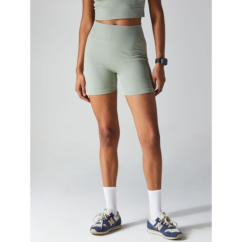 Buy Cava Athleisure Olive Pulse Biker Shorts Online