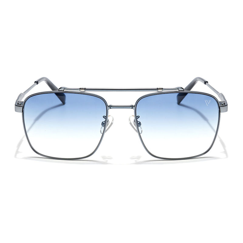 Buy Voyage Unisex Grey Frame Blue Lens Color Wayfarer Sunglass (56) Online