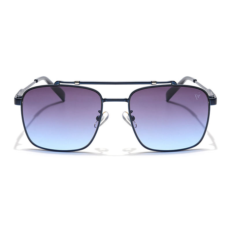 Buy Voyage Unisex Blue Frame Grey Lens Color Wayfarer Sunglass (56) Online