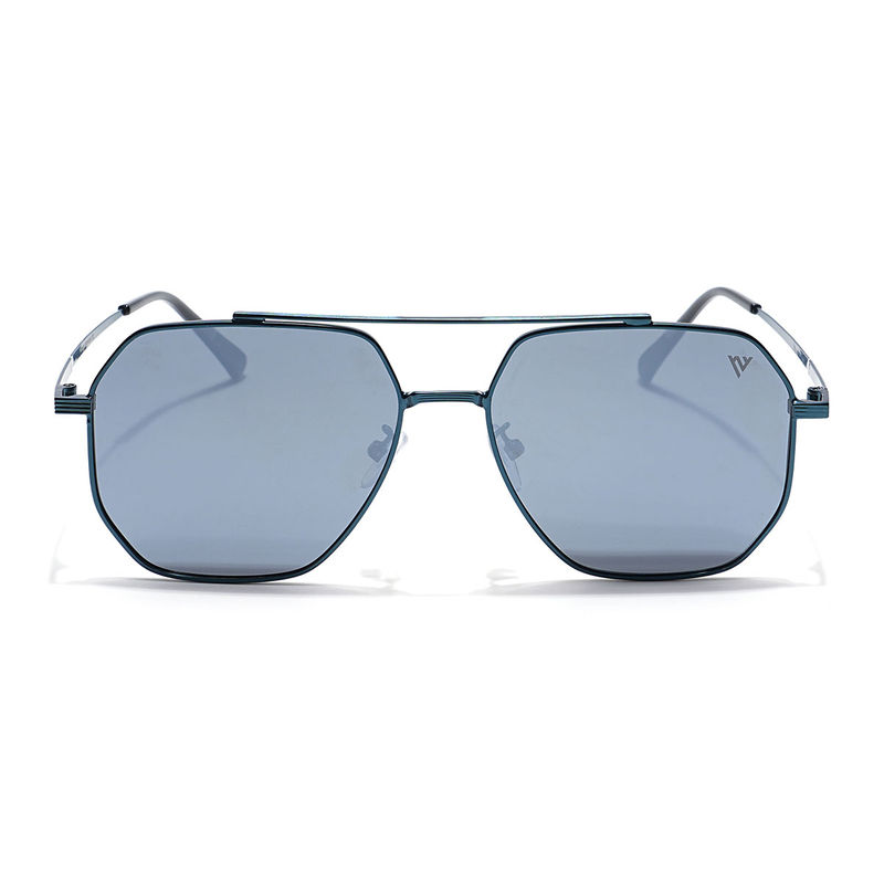 Buy Voyage Unisex Blue Frame Black Lens Color Wayfarer Sunglass (58) Online