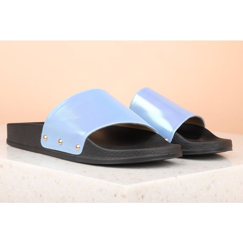 Buy Inc.5 Solid Blue Sliders Online