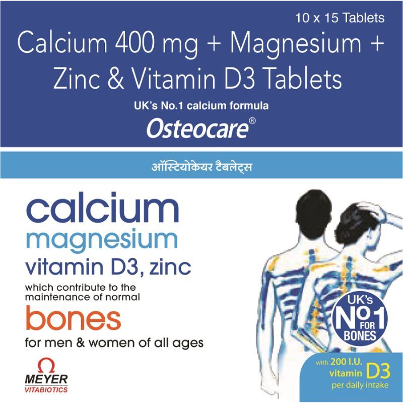 Buy Osteocare Tablets(calcium 400mg+magnesium+zinc & Vitamin D3 Tablets ...