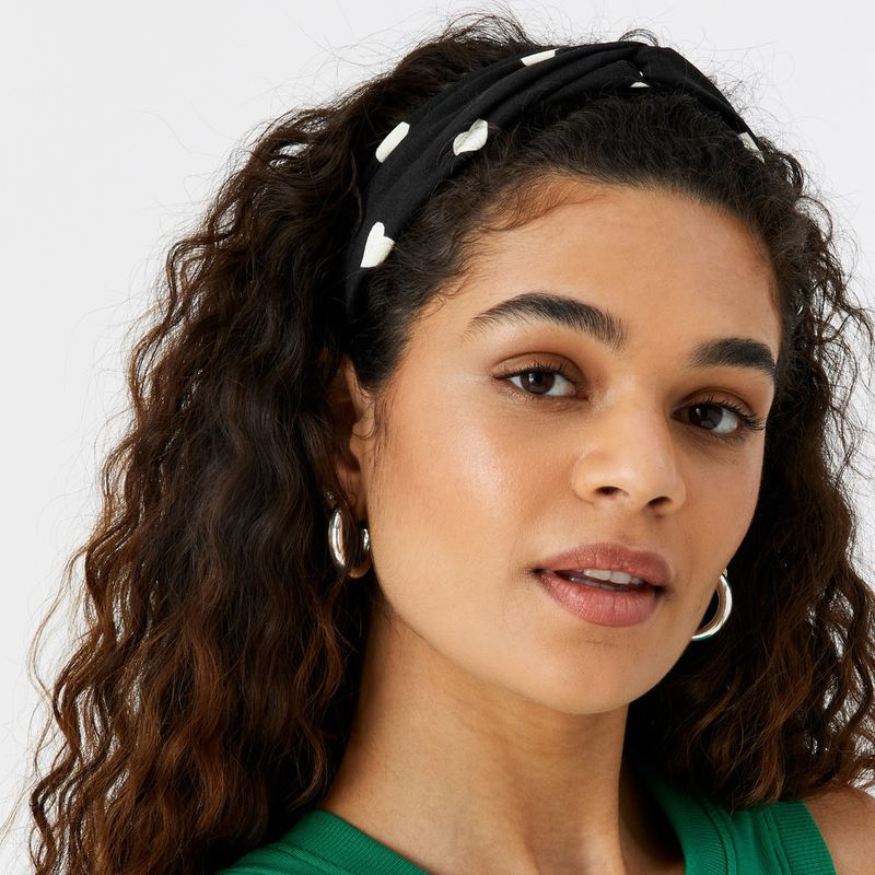 Buy Accessorize London Women's Multi Mono Heart Hair Bando Online