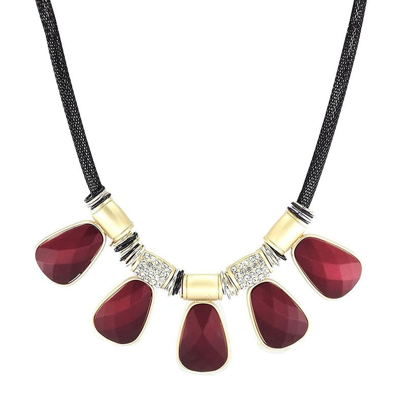 Youbella Presents Gracias Collection Red Crystal Chain Necklace For ...