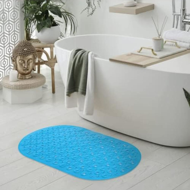 Buy Savya Home Rubber Bath Mat Anti Skid with Suction Cup Machine ...
