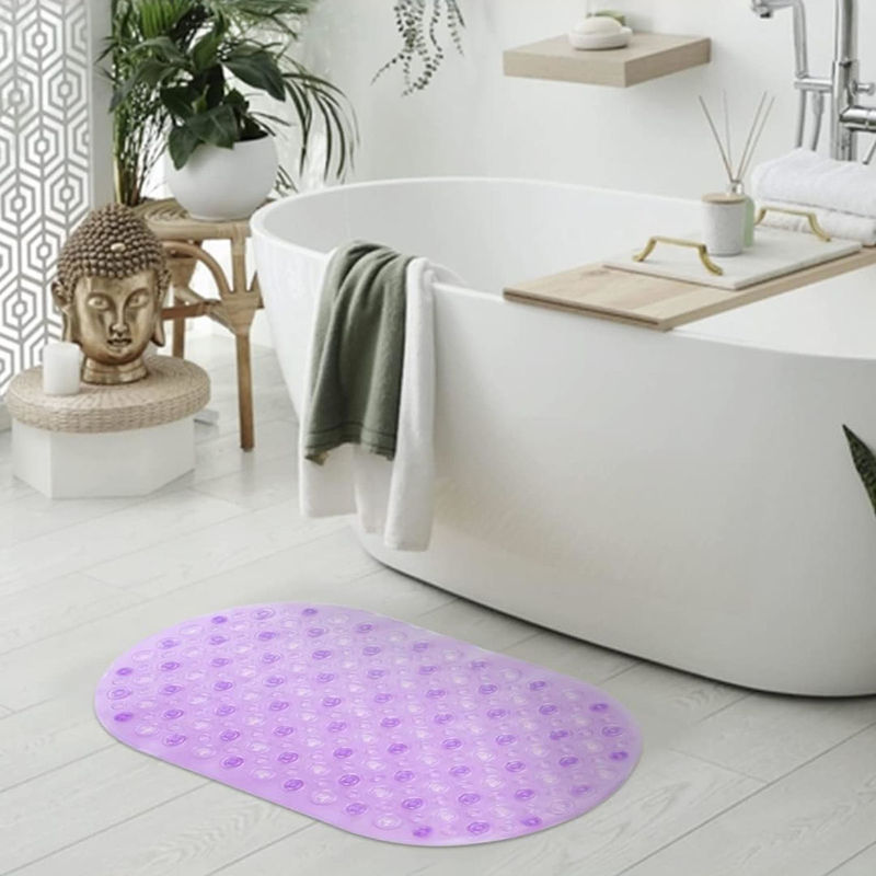 Buy Savya Home Nonslip Soft Rubber Bath Mats Anti Slip PVC Purple Online
