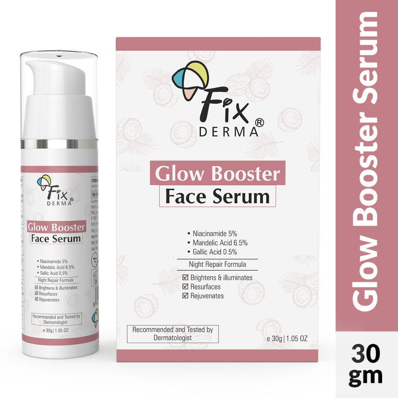 Buy Fixderma Glow Booster Serum with 5% Niacinamide & Mandelic Acid ...