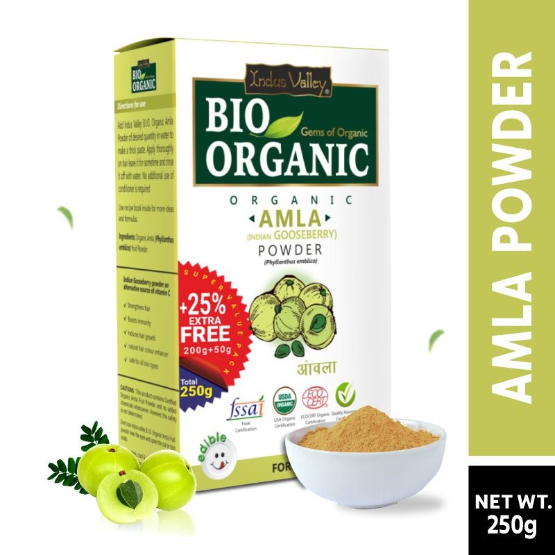 Buy Indus Valley Bio Organic Amla Hair Color Powder Online