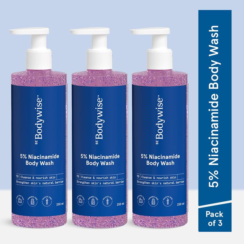 Be Bodywise 5% Niacinamide Body Wash with Aloe Vera Extract for Intense ...