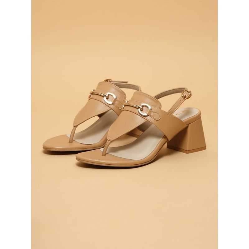 Buy Eridani Oliver Beige Sandal Heels Online