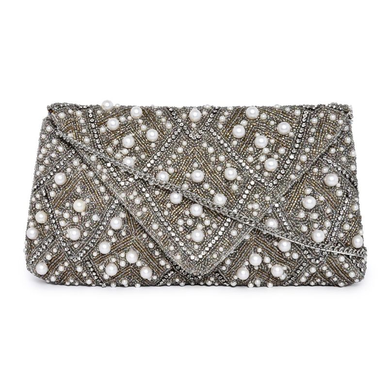 Buy Accessorize London Pearl Encrusted Embellished Envelope Online