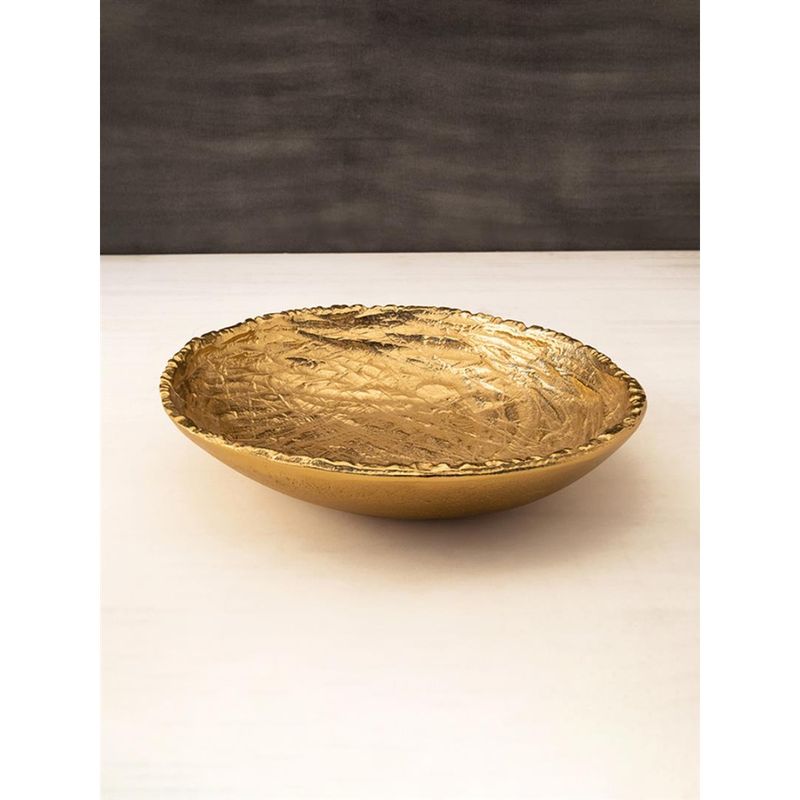 Buy Ellementry Metal Bowl Small Gold Online