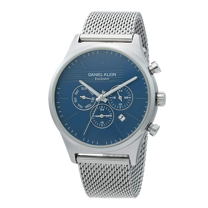 Buy Daniel Klein Silver Color Watches For Men (dk.1.12358-3) Online