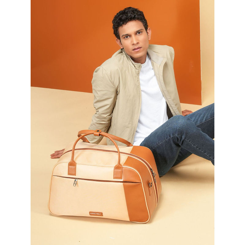 Buy Assembly Duffel Bag with Organiser Compartments- Beige (L) Online