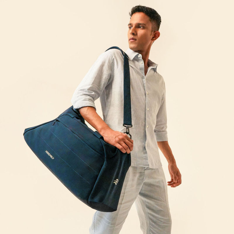 Buy Assembly Premium Polyester Large Duffle Bag (45L)-Weekender ...