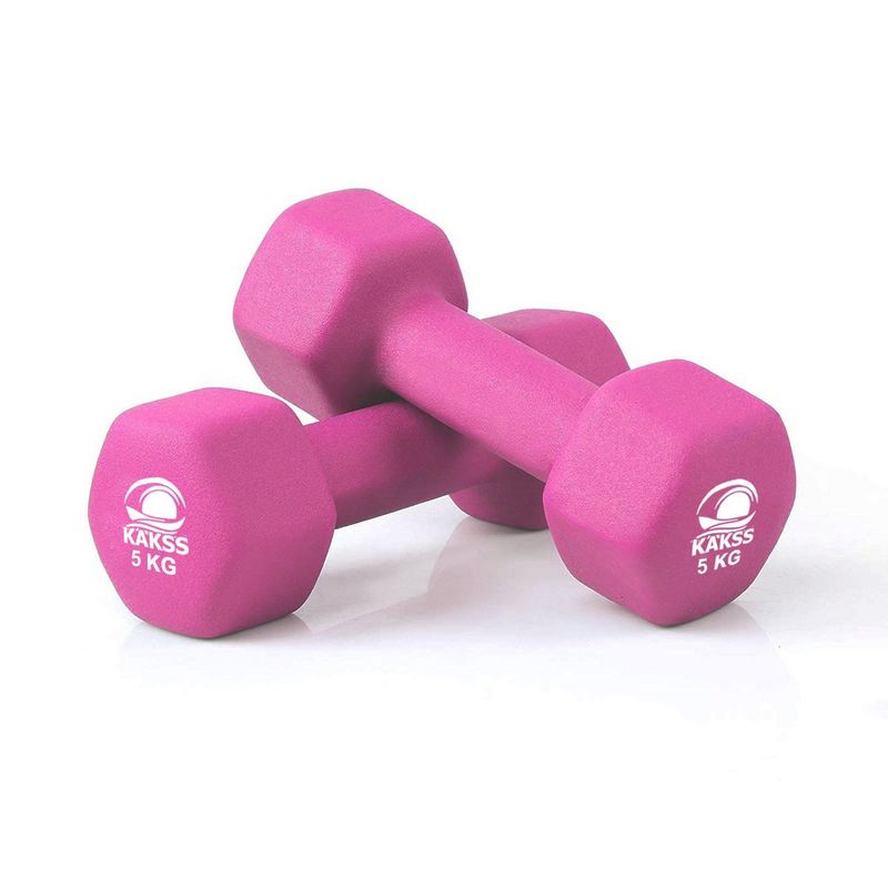Buy KAKSS Neoprene Dumbbells Sets - Pink (10kg) Online