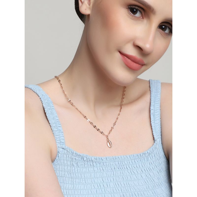 Buy ELLE Shell Drop Metal Necklace Online