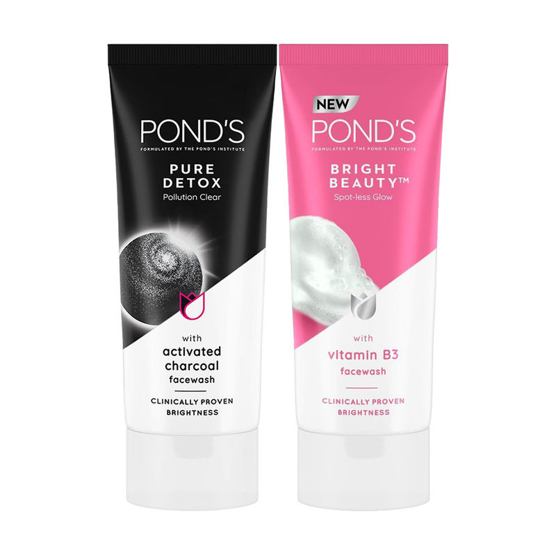 Buy Ponds Bright Beauty & Pure Detox Facewash Combo Online