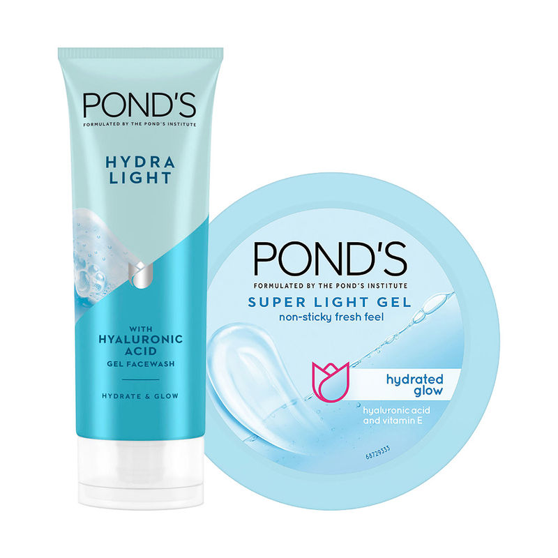 Buy Ponds Super Light Gel Moisturizer & Hydra Light Hyaluronic Acid Gel ...
