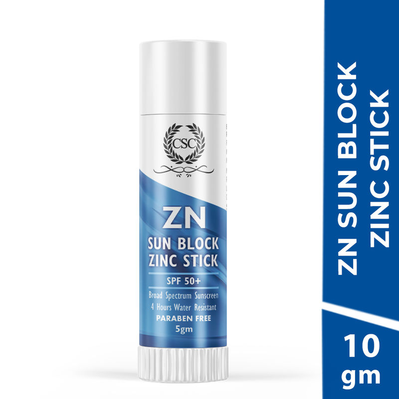 Buy CSC ZN Sunblock Zinc Oxide Cream Stick - SPF 50+ Broad Spectrum ...