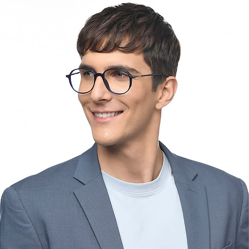 Buy Lenskart Blu Full Rim Round Computer Glasses Online