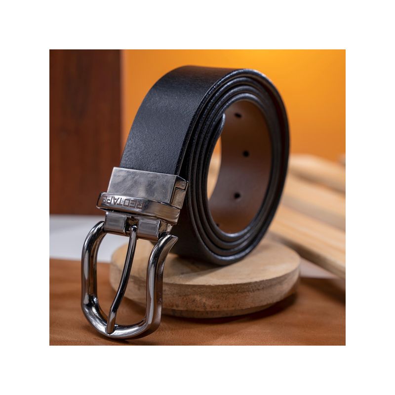 Buy Red Tape Black and Tan Formal Leather Belt for Men Online