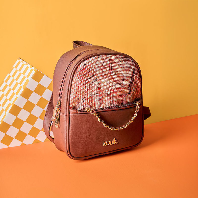 Buy Zouk Mayra Mini Backpack Nicobar Coral Online