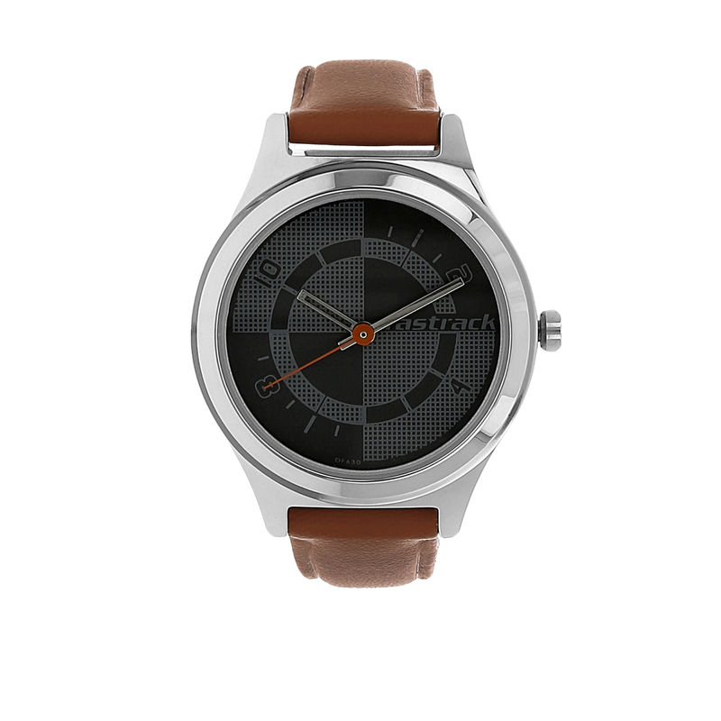 Buy Fastrack Bicolour Dial Brown Leather Strap Watch Online