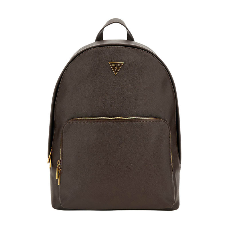 Buy Guess Brown Solid Milano Compact Backpack Online