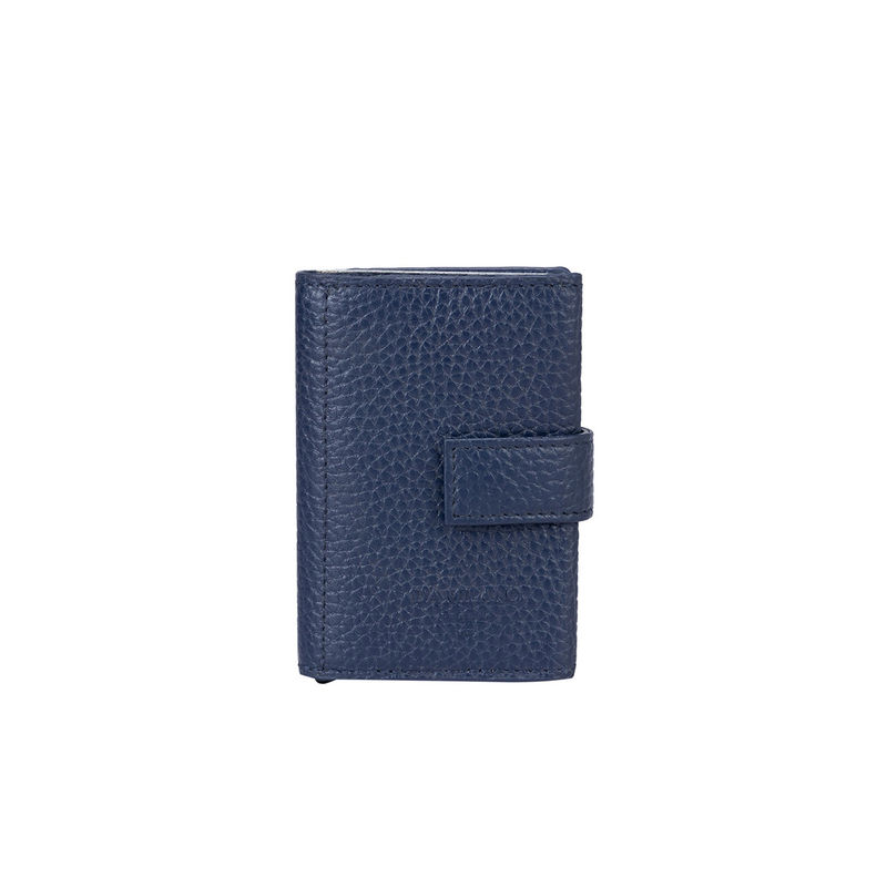 Da Milano Genuine Leather Blue Card Case: Buy Da Milano Genuine Leather ...