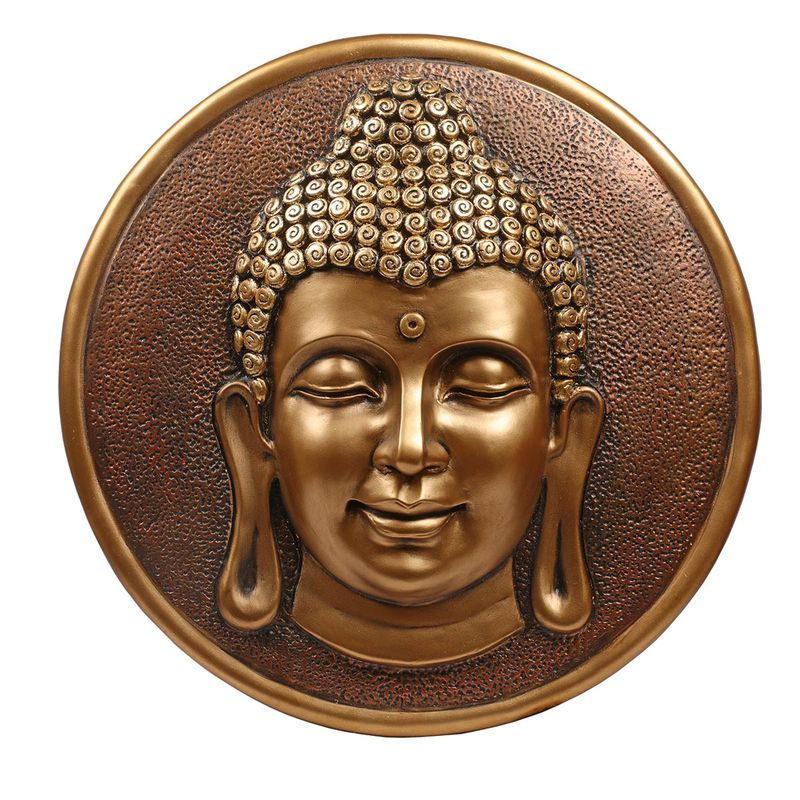 Buy Tansha Quo Meditative Buddha Head- 38cm Golden Online