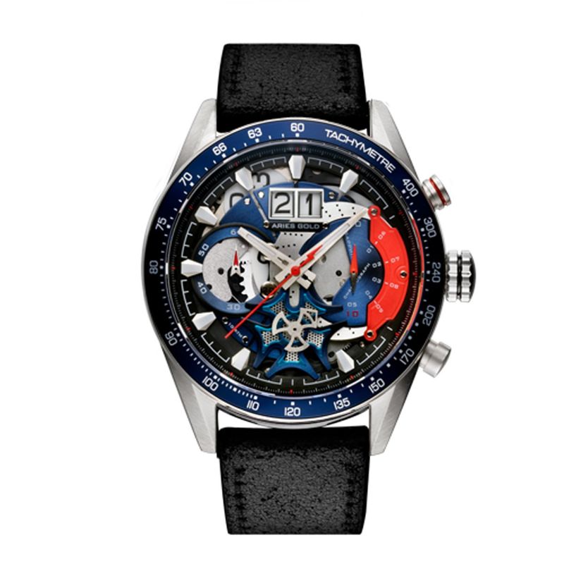 Buy Aries Gold Jolter Chronograph Skeleton Watch With Sapphire Glass ...