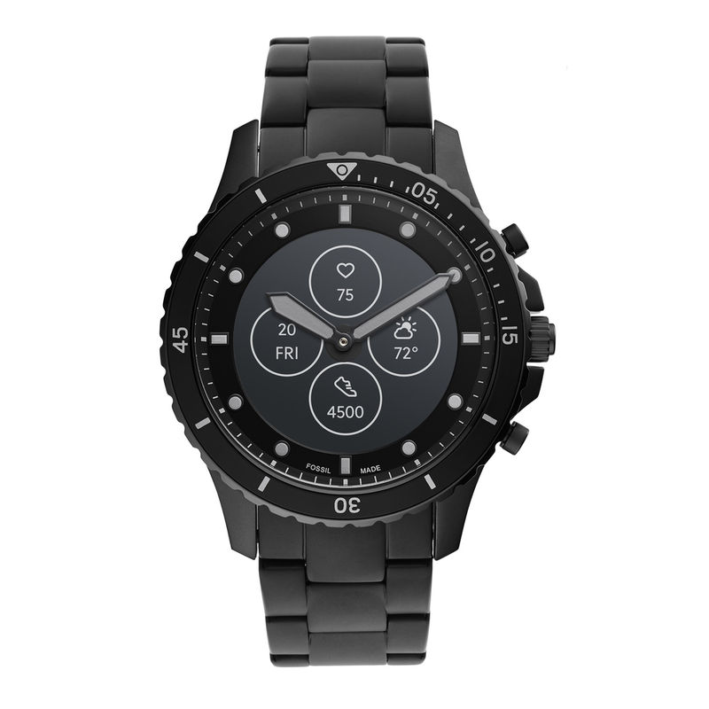 Buy Fossil FB-01 Hybrid FTW7017 Black Dial Analog-Digital Smartwatch ...