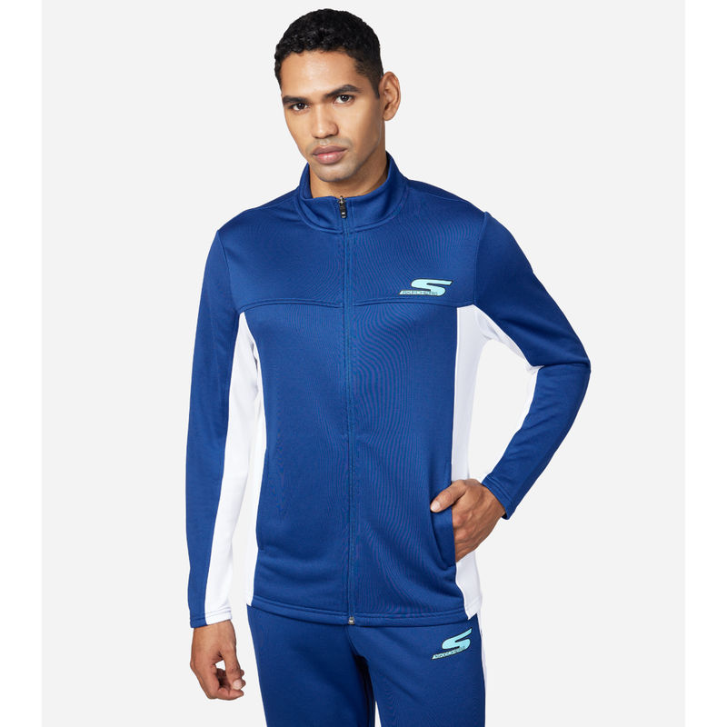Buy SKECHERS Gorun Tech Track Jacket Blue Online