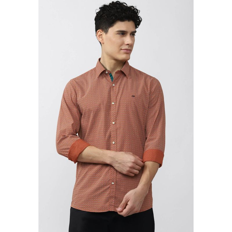 Buy Peter England Men Red Slim Fit Casual Shirt Online