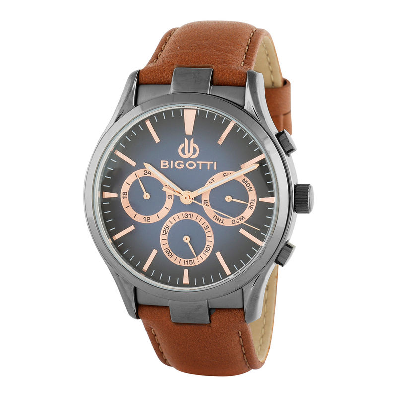 Buy Bigotti Men Blue Dial Stainless Steel Watch - BG.1.10523-5 Online