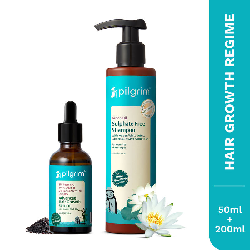 Buy Pilgrim 2-Step Combo Hair Growth Regime For Hair Fall Control ...