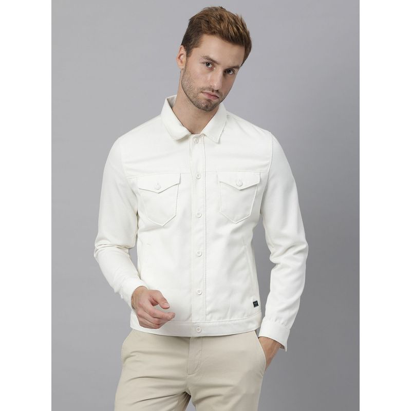 Buy Rare Rabbit White Solid Jackets Online
