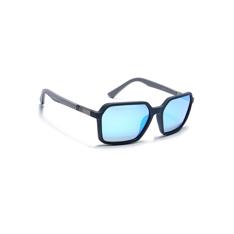 Buy Eyejack Unisex Polarized UV Protected Square Blue Lens Sunglasses ...