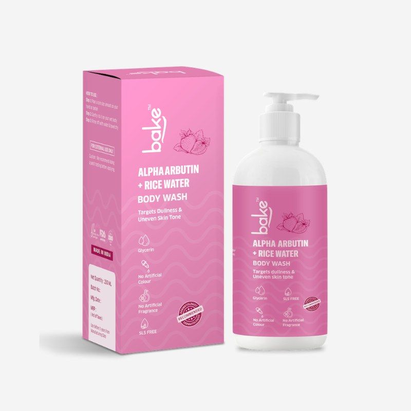 Buy BAKE Alpha Arbutin Body Wash With Kojic Acid For Uneven Skin Tone ...