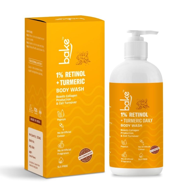 Buy BAKE 1% Retinol Body Wash For Anti Aging, Fine Lines & Wrinkles Online