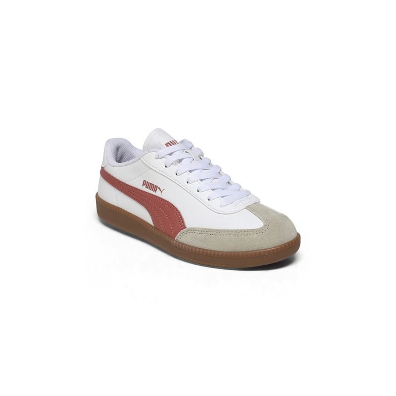 Buy Puma White and Red 9-T Sneakers Online