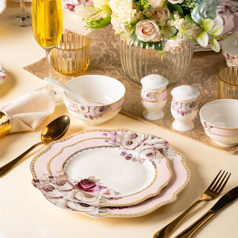 Buy Vigneto Rose Garden Dinner (Set of 18) Online