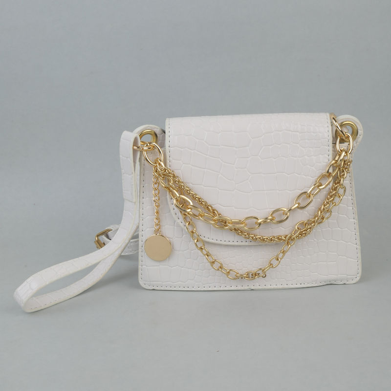 Buy THESTO White Small Croc Bag Sling And Cross Bags Online
