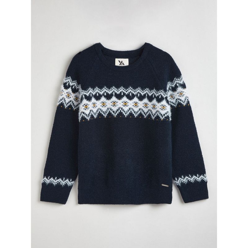 Buy Hopscotch Aztec Pattern Pullover Sweater Online