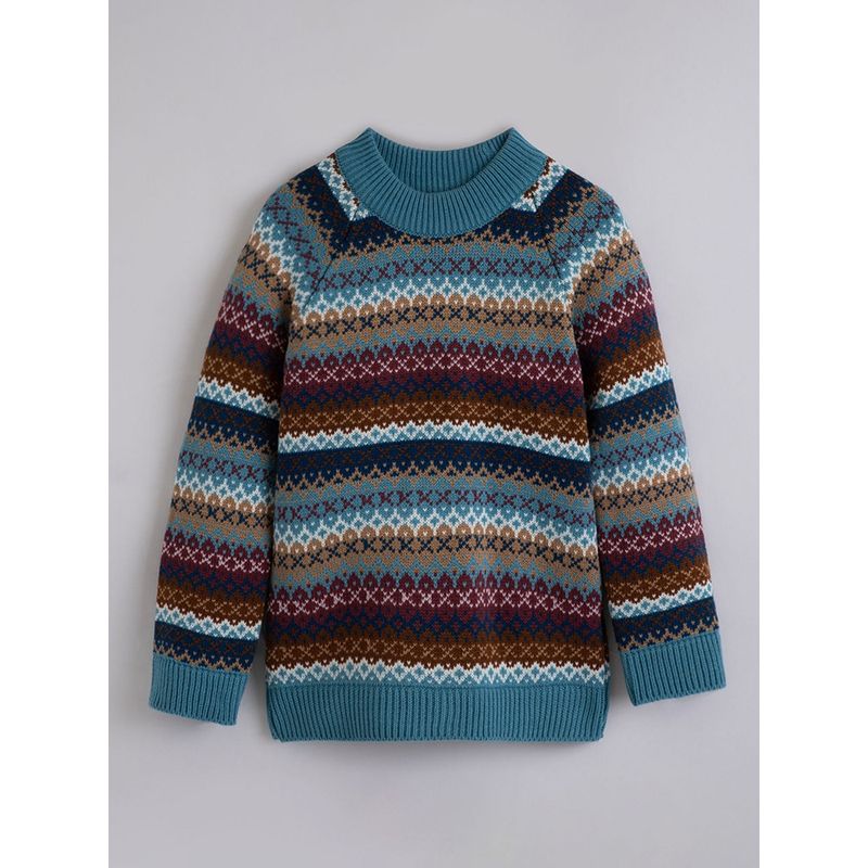 Buy Hopscotch Fair Isle Striped Sweater Online