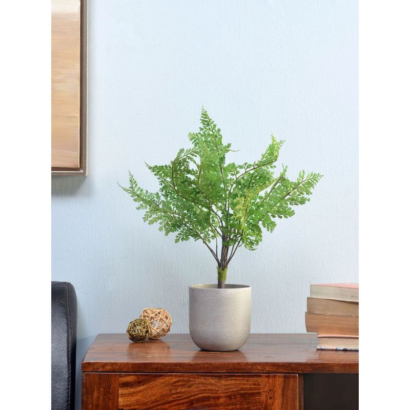 Buy Fourwalls Artificial Soft Touch Fern Bonsai Potted Plant Online