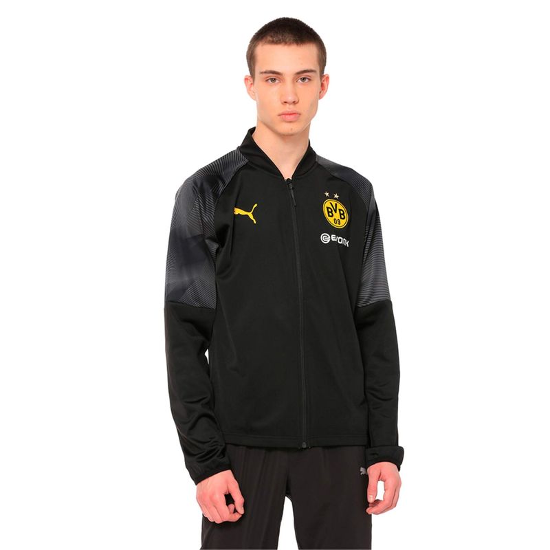 Buy Puma Bvb Stadium Poly Jacket - Black Online